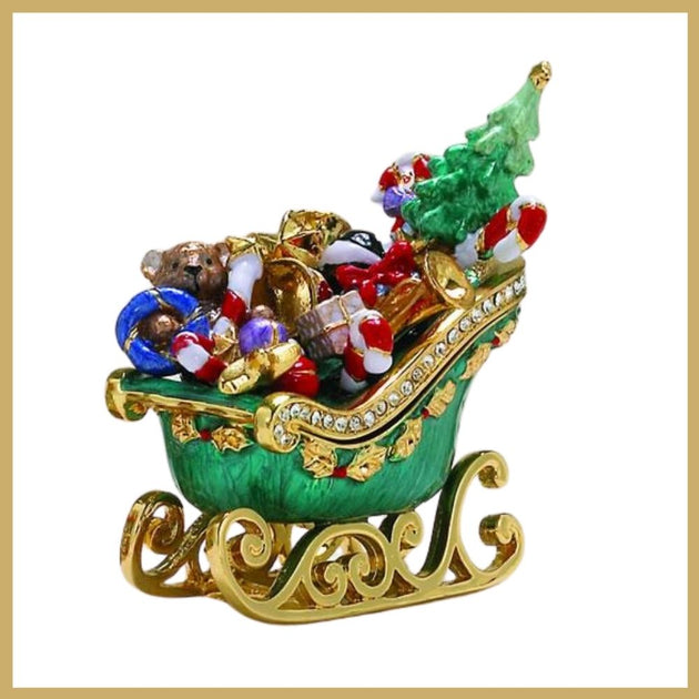 Bejeweled Enamel Trinket Boxes